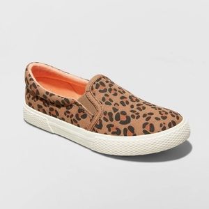 Cat & Jack | Shoes | Girls Leopard Sneaker Animal Print Slip On Shoe ...